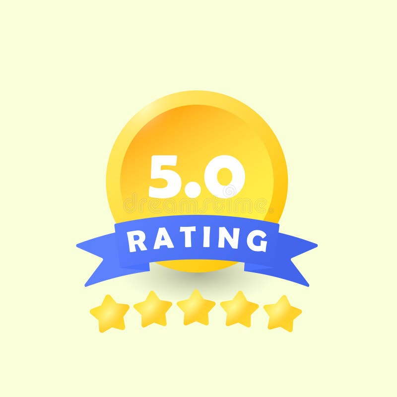 Rating Emblem for a Site or Application. Icon for Indicating Quality ...