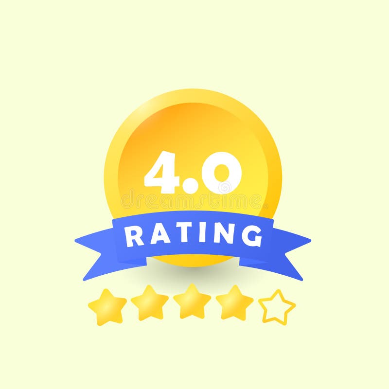 Rating Emblem for a Site or Application. Icon for Indicating Quality ...