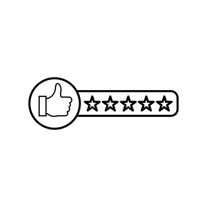 Rating Icon Flat Vector Template Design Trendy Stock Vector ...