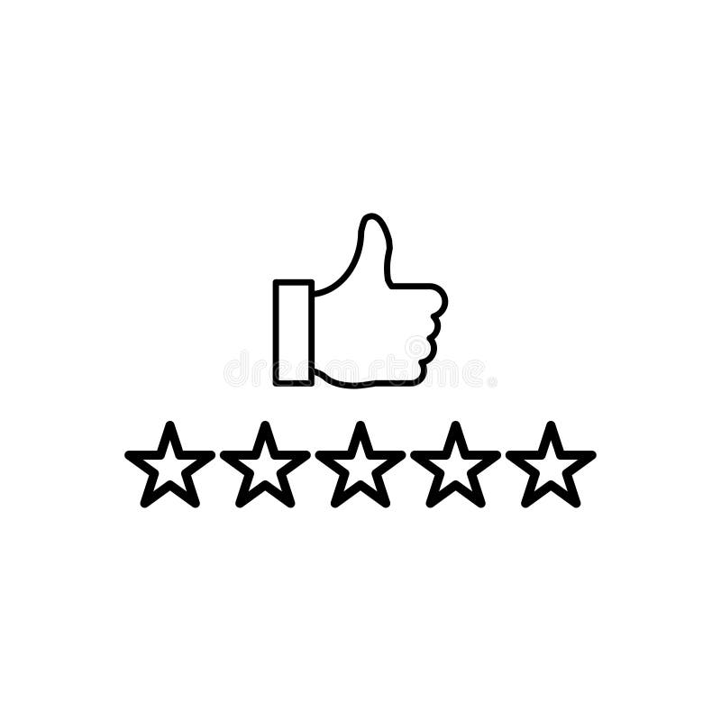 Rating Icon Flat Vector Template Design Trendy Stock Vector ...