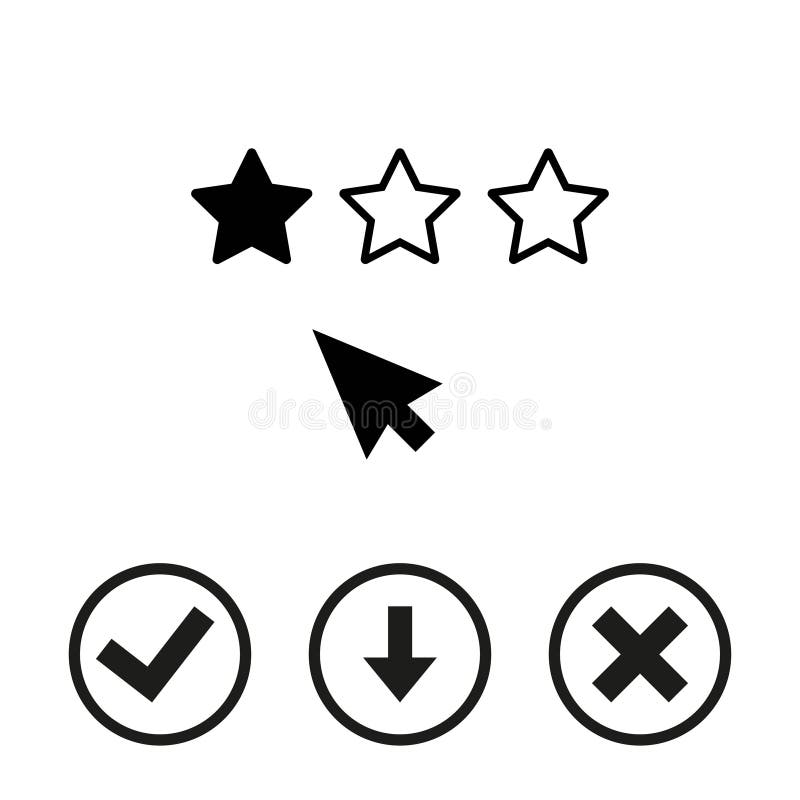 Rating Icon Stock Vector Illustration Flat Design Stock Vector ...