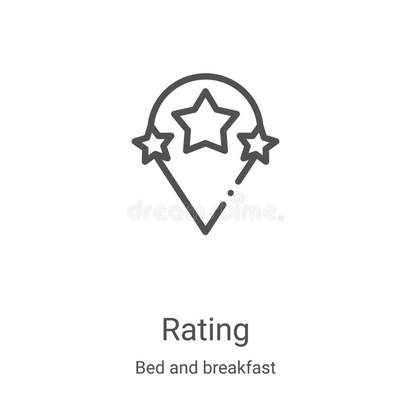 Rating Icon Vector from Business Collection. Thin Line Rating Outline ...