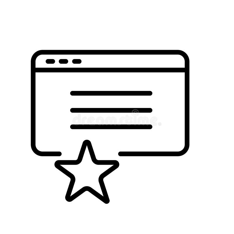 Rating Icon Vector Sign and Symbol Isolated on White Background Stock ...