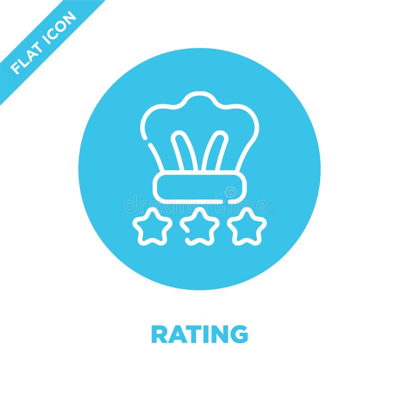 Rating Icon Vector from Take Away Collection. Thin Line Rating Outline ...