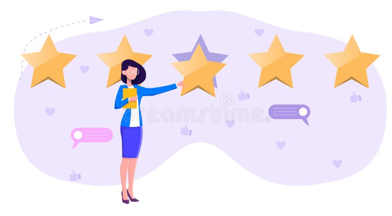 Rating or Ranking Concept with Five Stars Stock Vector - Illustration ... Rating or Ranking Concept with Five Stars Stock Vector - Illustration ...