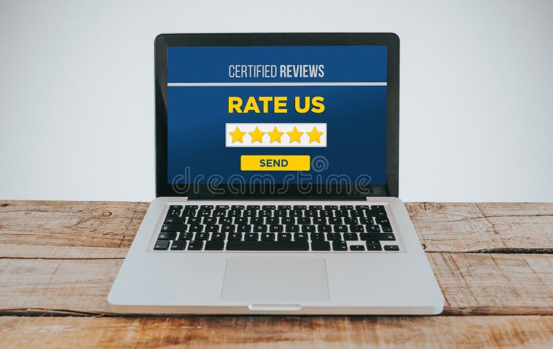 Rating Services through the Internet Stock Image - Image of background ...