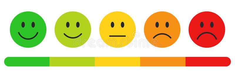 Emoticons Scale Happy Sad Stock Illustrations – 259 Emoticons Scale ...