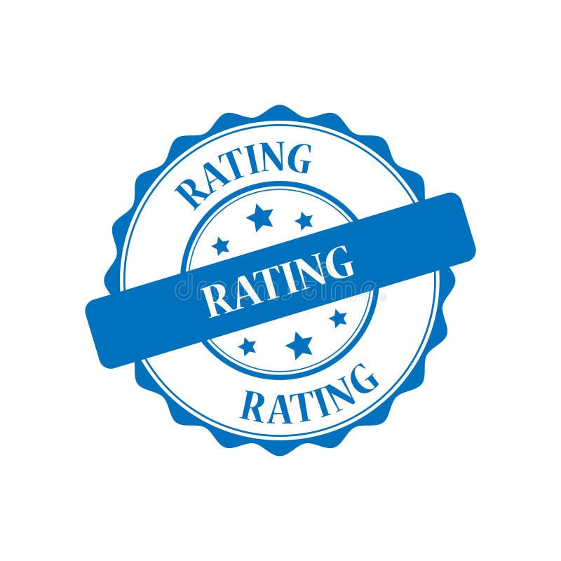 Rating stamp illustration stock vector. Illustration of rubber - 109609246