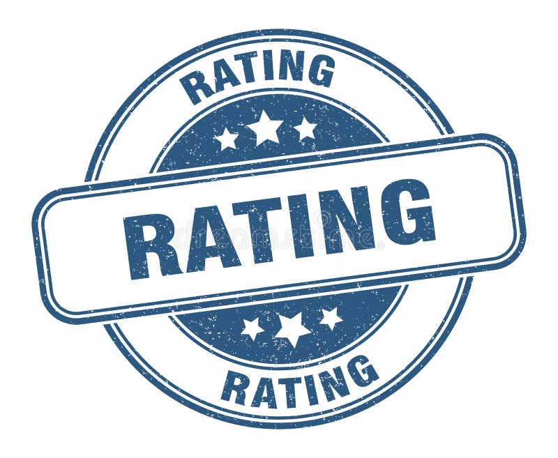 Rating Stamp. Rating Round Grunge Sign Stock Vector - Illustration of ...