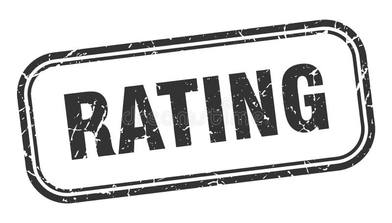 Rating Stamp. Rating Square Grunge Sign Stock Vector - Illustration of ...