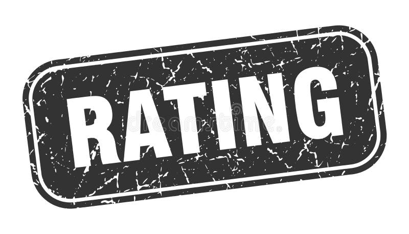 Rating Stamp. Rating Square Grungy Isolated Sign Stock Vector ...