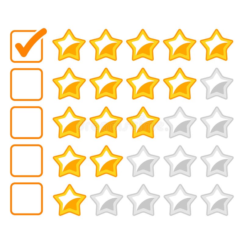 Rating star - stock vector stock illustration. Illustration of ...