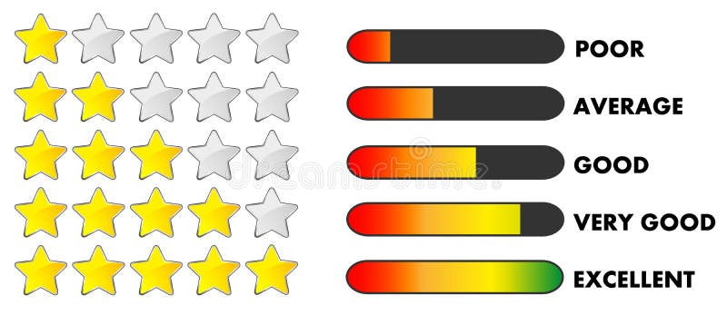 Rating stars and bars stock vector. Illustration of statistics - 27171556