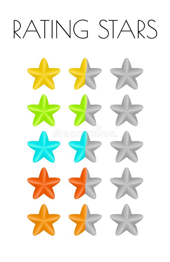 Rating stars stock vector. Illustration of cute, rate - 51580463