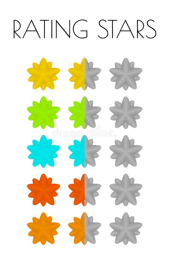 Rating stars stock vector. Illustration of review, rate - 53060644