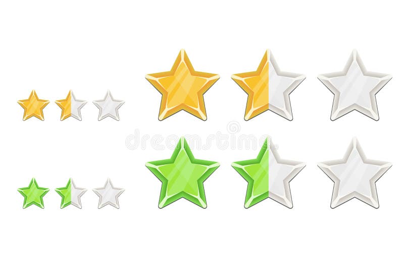 Green Rating Stars Stock Illustrations – 960 Green Rating Stars Stock ...