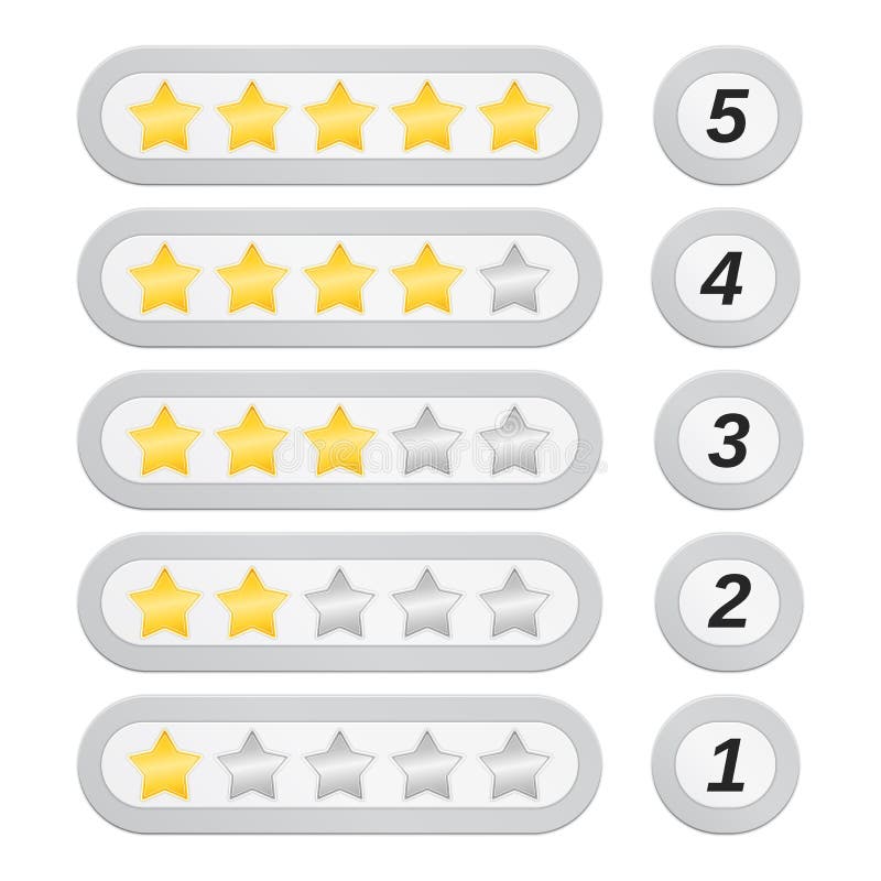 Rating Stars stock vector. Illustration of graphic, information - 32499930