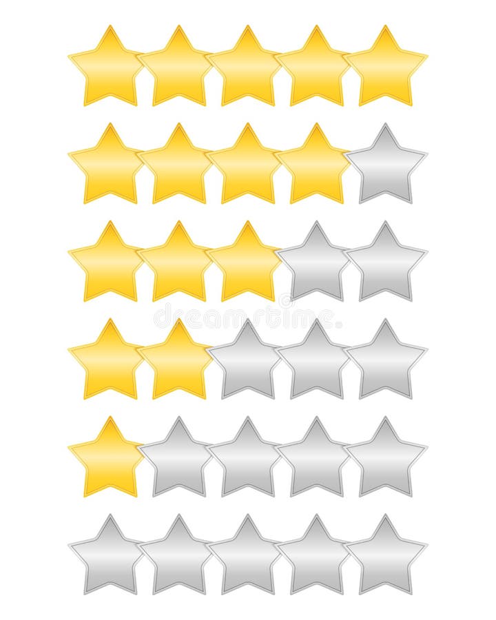 Rating Stars stock vector. Illustration of shadow, ranking - 34982297