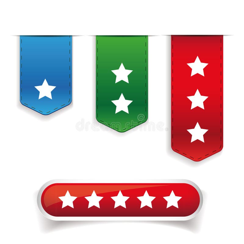 Rating stars set stock vector. Illustration of ranking - 77817155