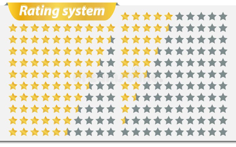 Rating stars stock vector. Illustration of appraisal - 61604015