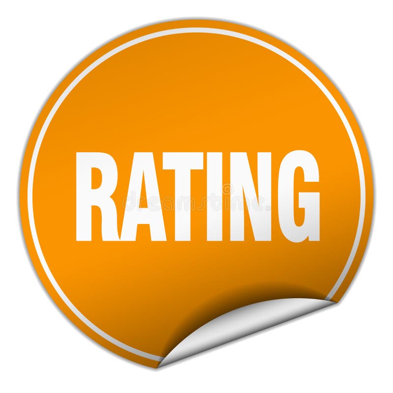 Rating sticker stock vector. Illustration of threedimensional - 121024491