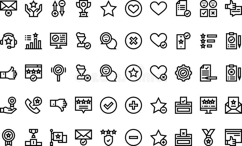 Rating Validation Icons High-Quality Vector Icons Collection with ...