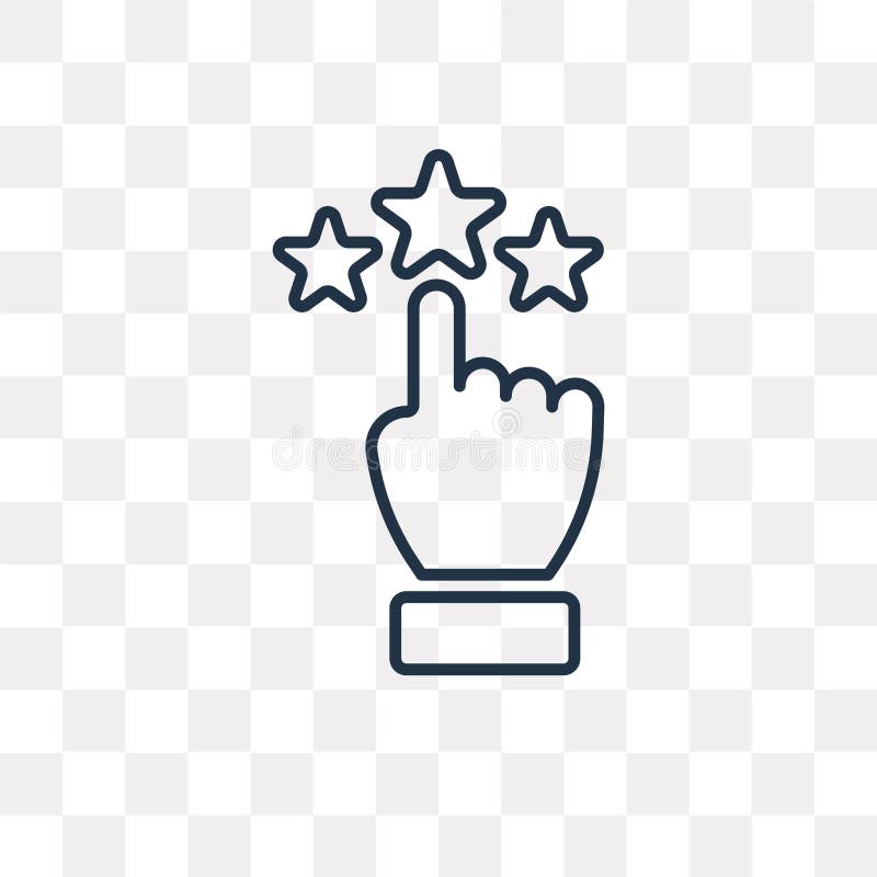 Rating Vector Icon Isolated on Transparent Background, Rating T Stock ...
