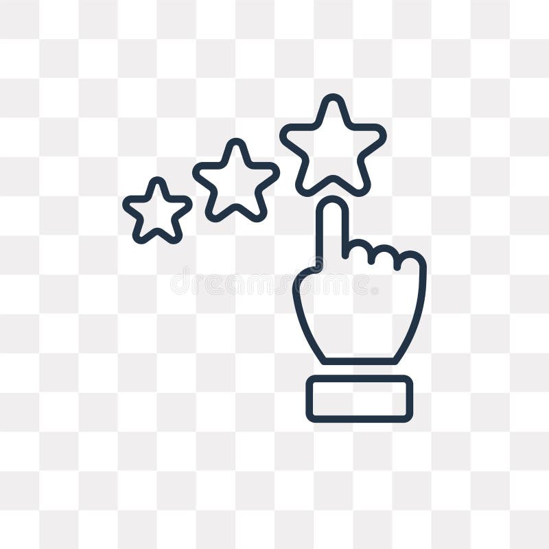 Rating Vector Icon Isolated on Transparent Background, Rating T Stock ...