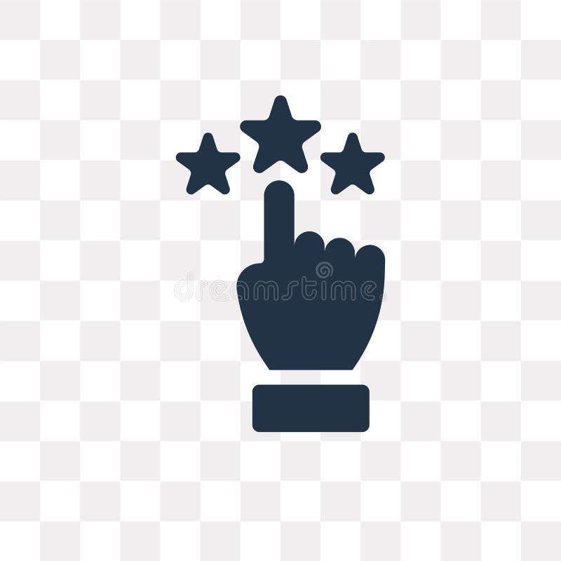 Rating Vector Icon Isolated on Transparent Background, Rating T Stock ...