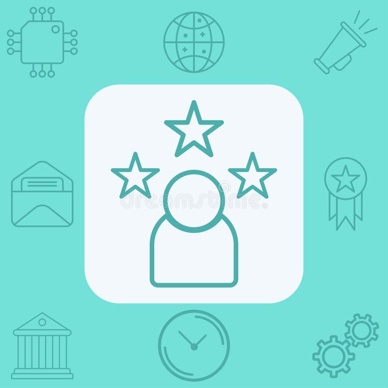 Rating Vector Icon Sign Symbol Stock Vector - Illustration of ...