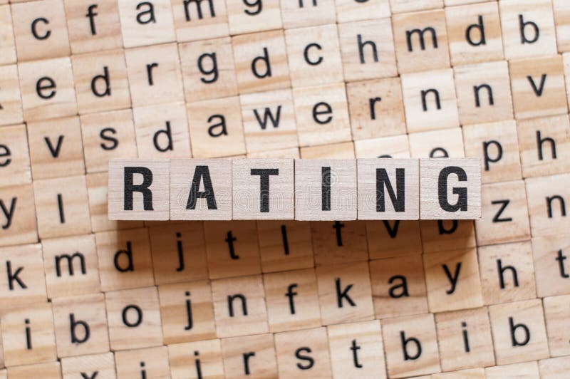 Rating word concept stock image. Image of isolated, quality - 142879579
