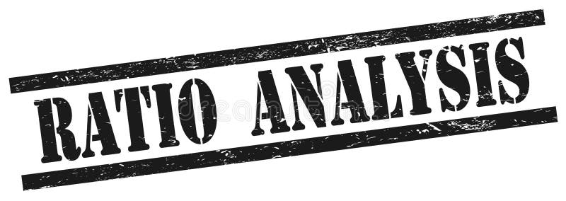 RATIO ANALYSIS Text on Black Grungy Rectangle Stamp Stock Illustration ...