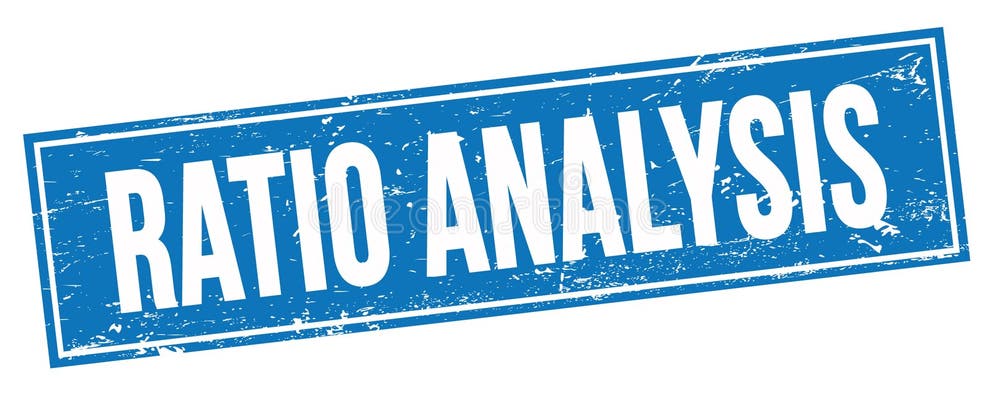 RATIO ANALYSIS Text on Blue Grungy Rectangle Stamp Stock Illustration ...