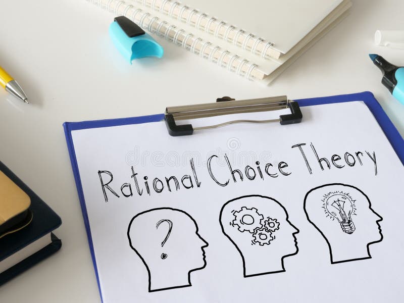 Rational Choice Theory is Shown on the Photo Using the Text Stock Photo ...