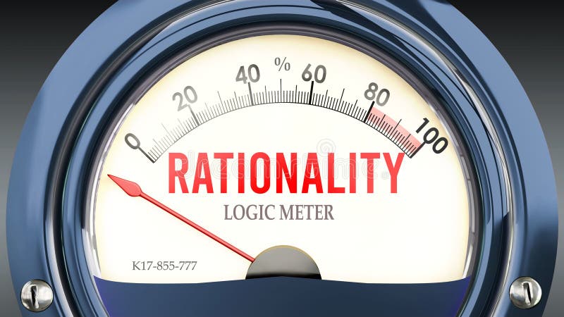 Rationality and Logic Meter that Hits less Than Zero, Very Low Level of ...