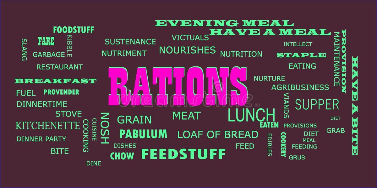 Rations Stock Illustrations – 264 Rations Stock Illustrations, Vectors ...