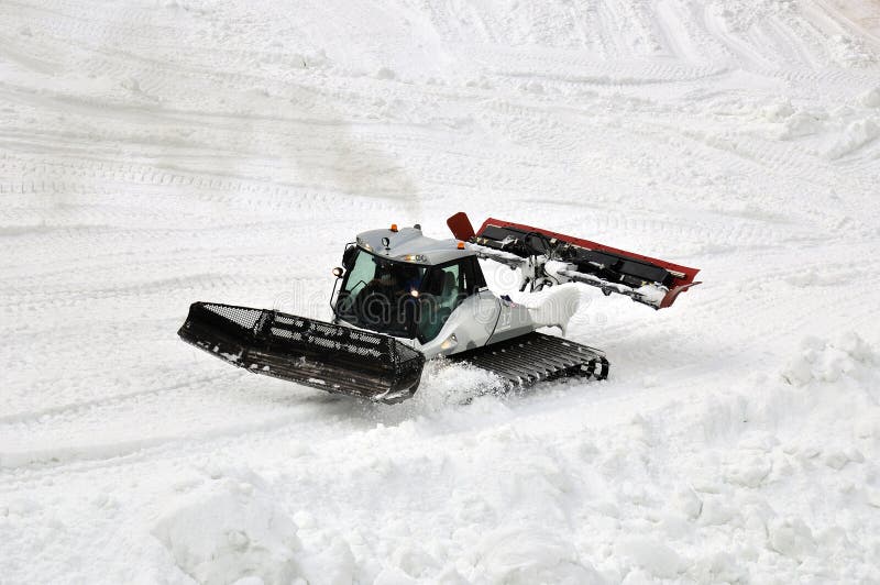 Ratrak, Grooming Machine, Special Snow Vehicle Stock Photo - Image of ...