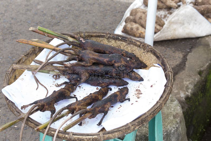 Rats Cooked at Market in Tomohon Stock Photo - Image of sulawesi ...