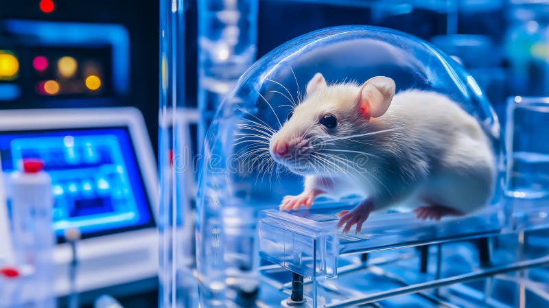 Rats are Shown in an Experiment Lab Setting. Generative AI Stock ...