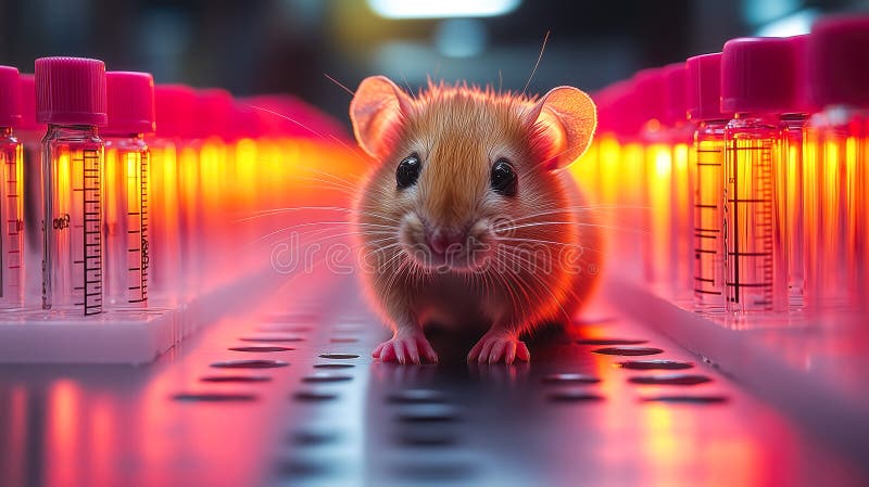 Rats in a Lab are Part of an Experiment. Generative AI Stock ...