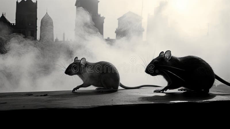 Rats Standing on a Surface, a Wall or a Platform O Big City Stock Image ...