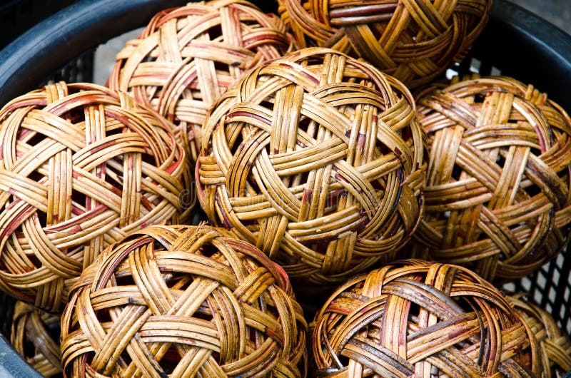 Rattan ball stock image. Image of thailand, traditional - 25770507