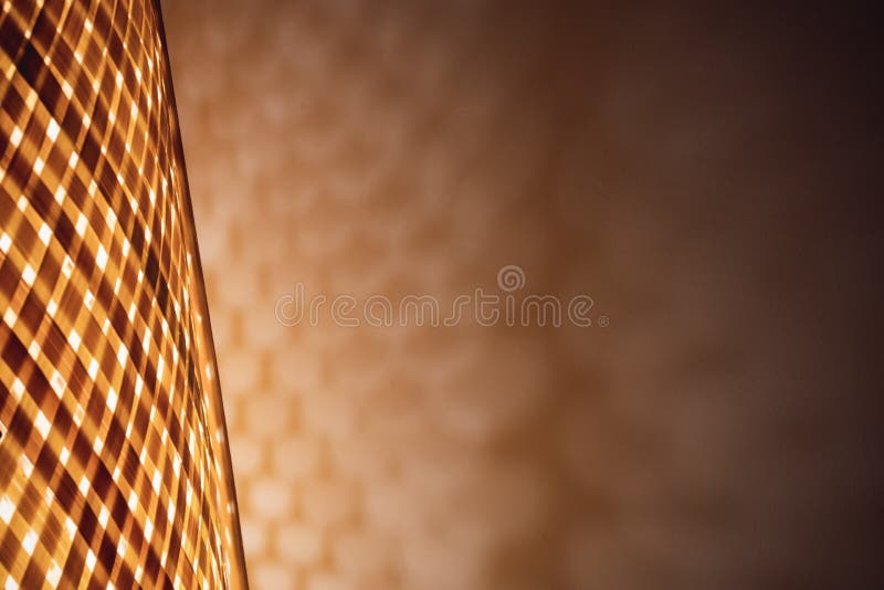 Rattan Lamp Texture. Close Up Stock Image - Image of living, luxury ...