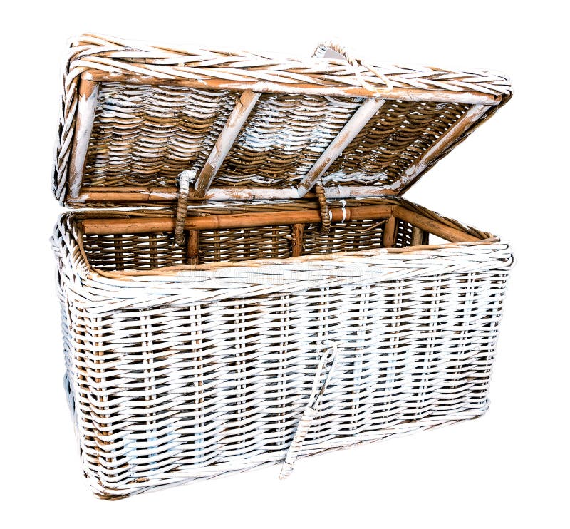 Rattan Open Blue Linen Chest Stock Photos - Free & Royalty-Free Stock ...
