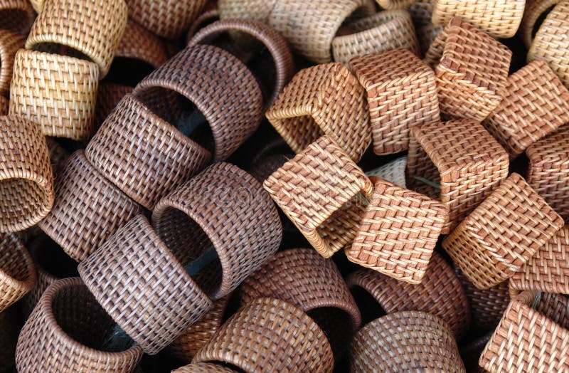 Rattan Ring stock photo. Image of napkin, rattan, brown - 1413966