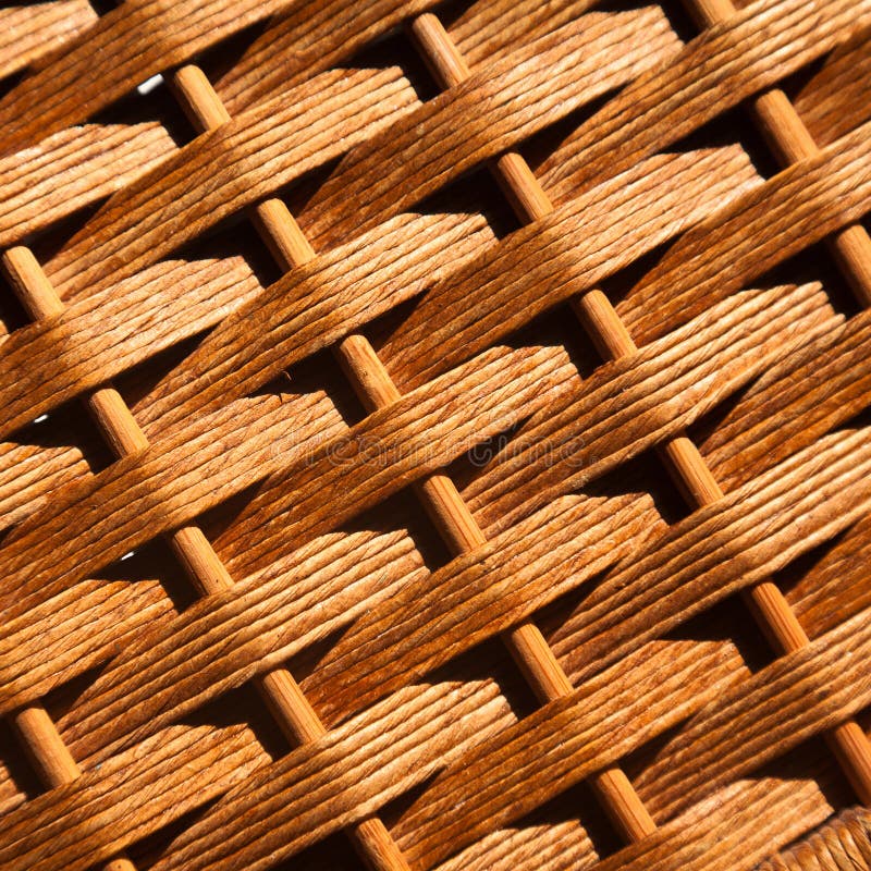 Rattan Square Wicker Texture with Handmade Traditional and Dry Branches ...