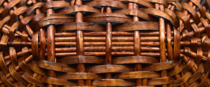 Rattan Wicker Texture with Handmade Traditional and Dry Branches ...