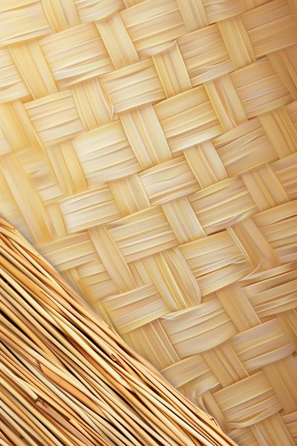 Rattan Woven into a Checkered Pattern. Generative AI Stock Photo ...