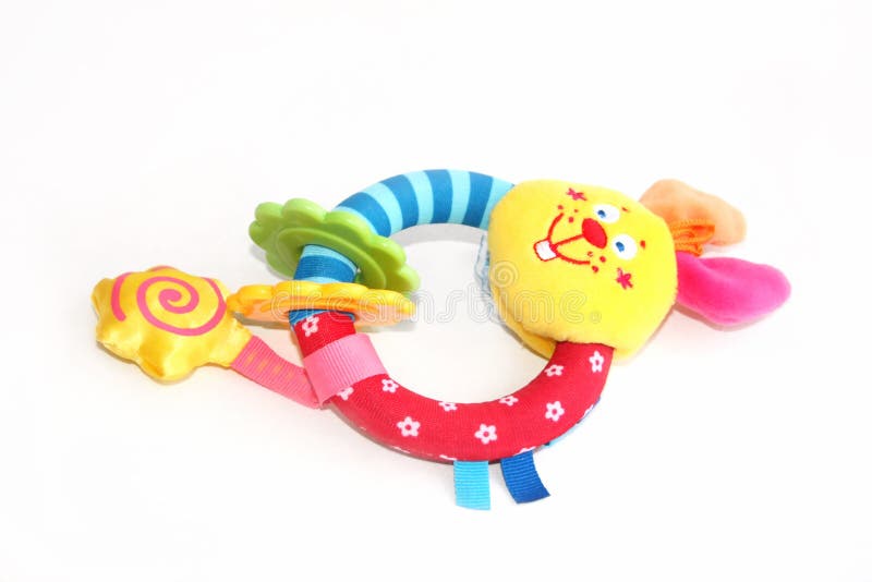 Drum-shaped rattle stock photo. Image of newborn, plastic - 13926572