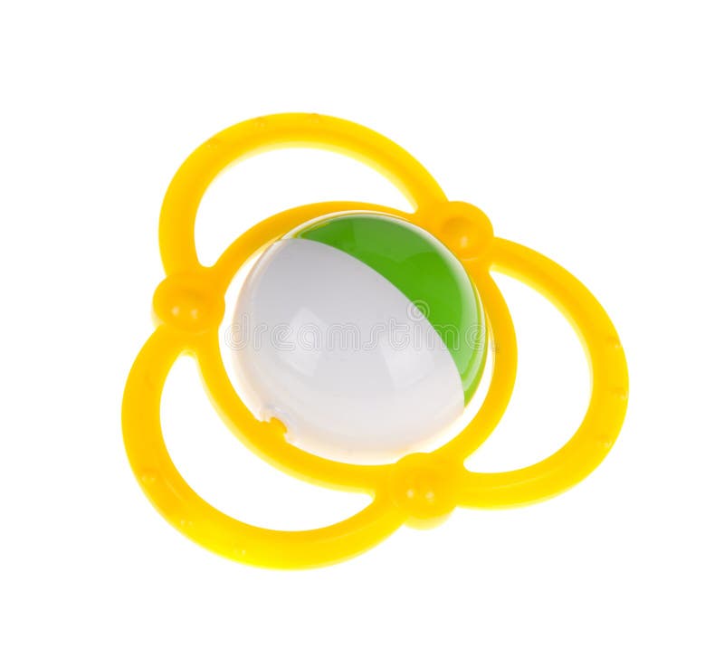 Rattle for children stock photo. Image of blue, yellow - 24182194